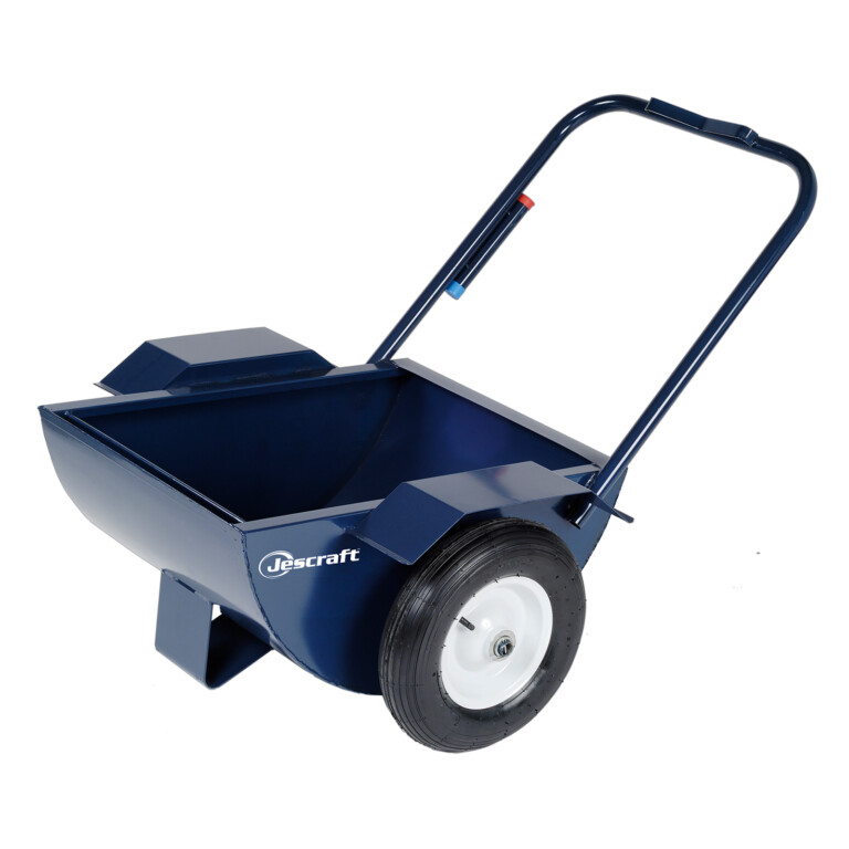 ALL-WELDED STEEL WHEELBARROW - DUAL WHEEL - Jescraft